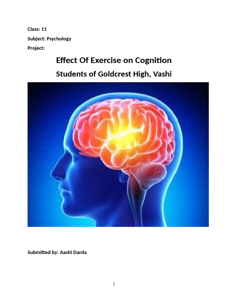 Exercise Impact on Student Cognition | PDF | Experiment | Validity ...