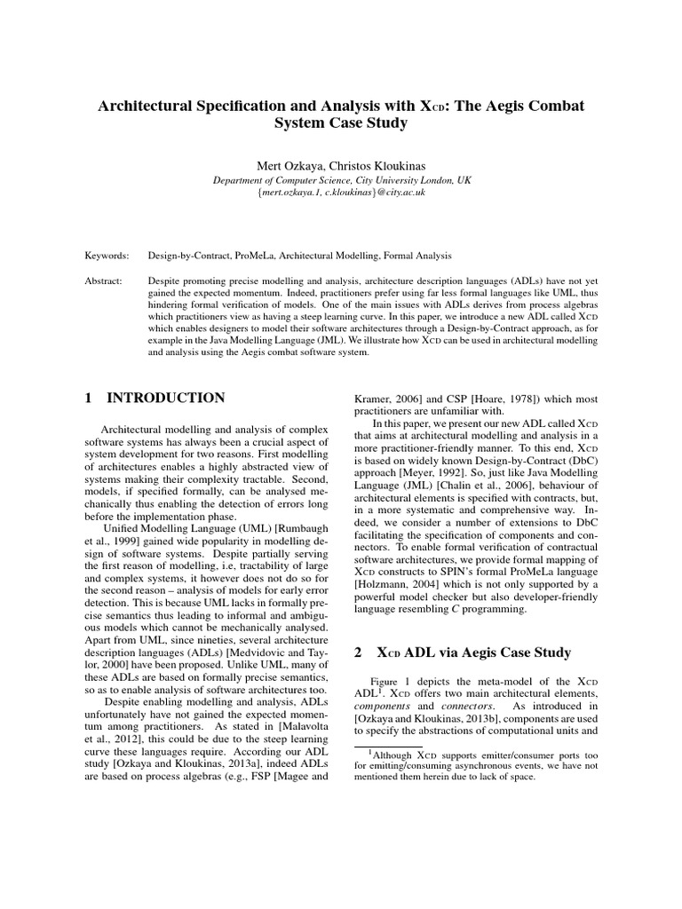 Architectural Specification and Analysis-32270462-Print | PDF | Unified Modeling Language ...