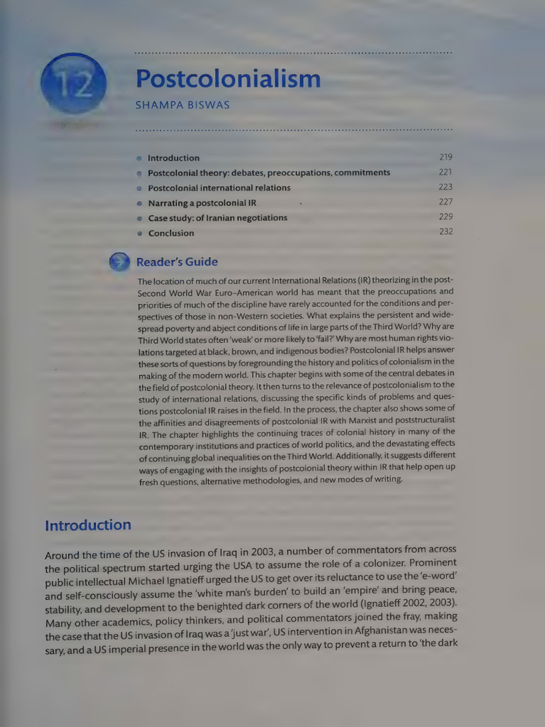 Shampa Biswas - Postcolonialism | PDF