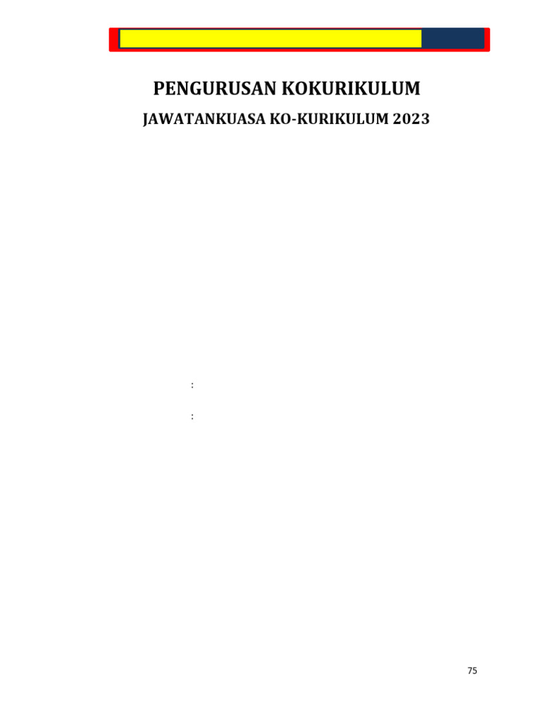 Pengurusan Ko Kurikulum-Kartigesu | PDF