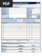Excavation Work Permit Template | PDF