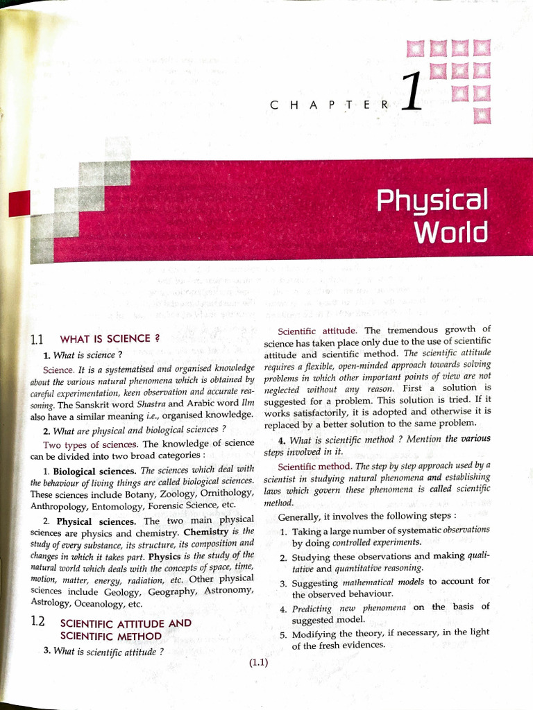 phy ch1 class 11 sl | PDF | Physics | Electron