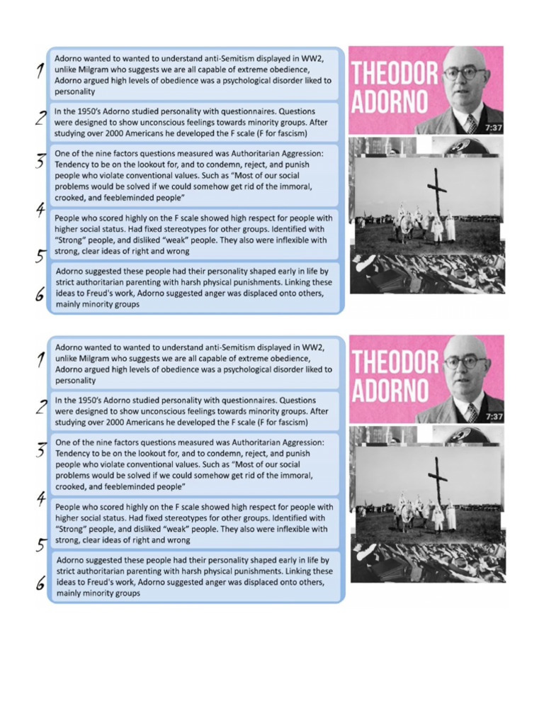 L9 Adorno F Scale Diagram | PDF