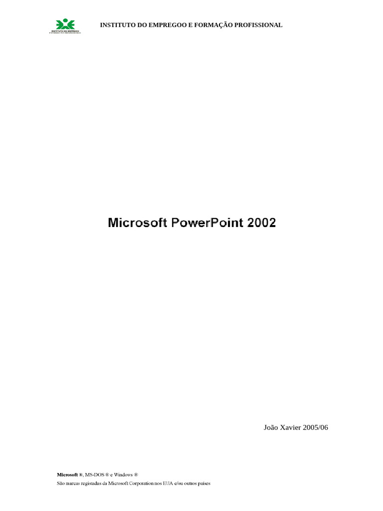 Capa Manual Powerpoint | PDF