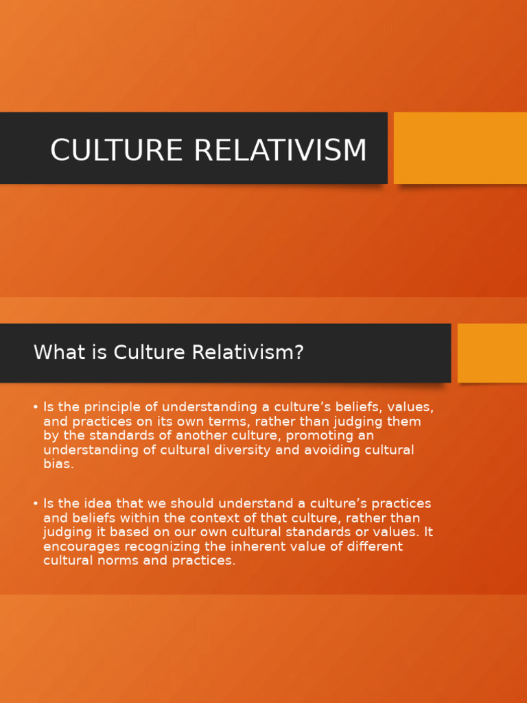 Culture Relativism | PDF