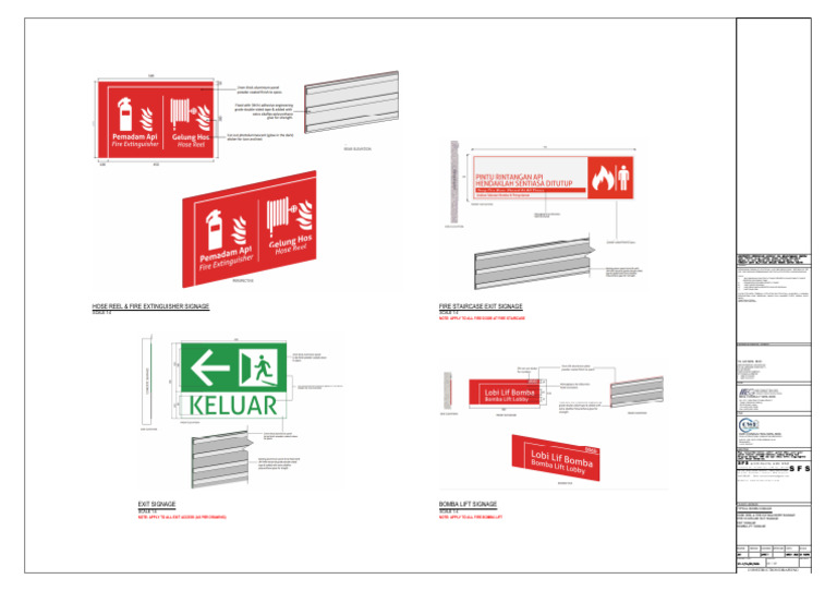 Typical Bomba Signage Detail | PDF