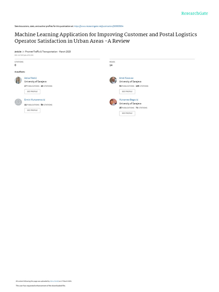 Wromet MachinelearningReview | PDF | Machine Learning | Regression Analysis