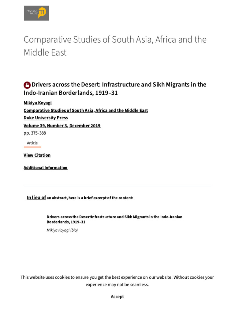 Sikh Migration in Indo-Iranian Borderlands | PDF | Zoroastrianism | Iran
