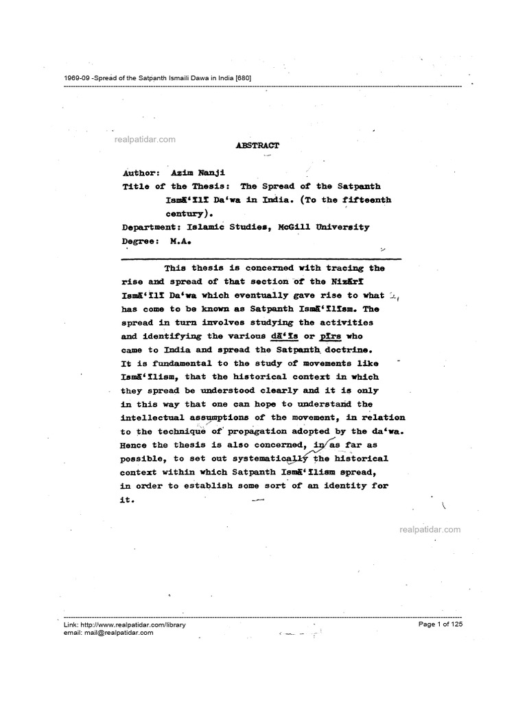 1969-09 - Spread of The Satpanth Ismaili Dawa in India (680) - Clean ...