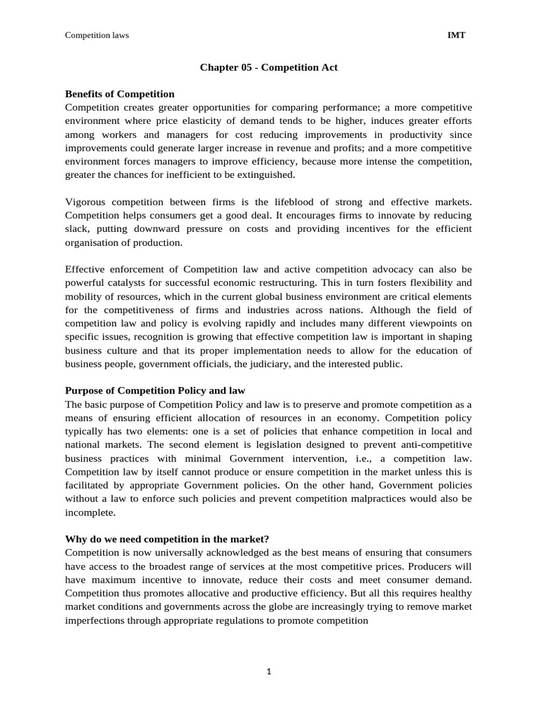 Understanding Competition Laws in India | PDF | Competition Law ...