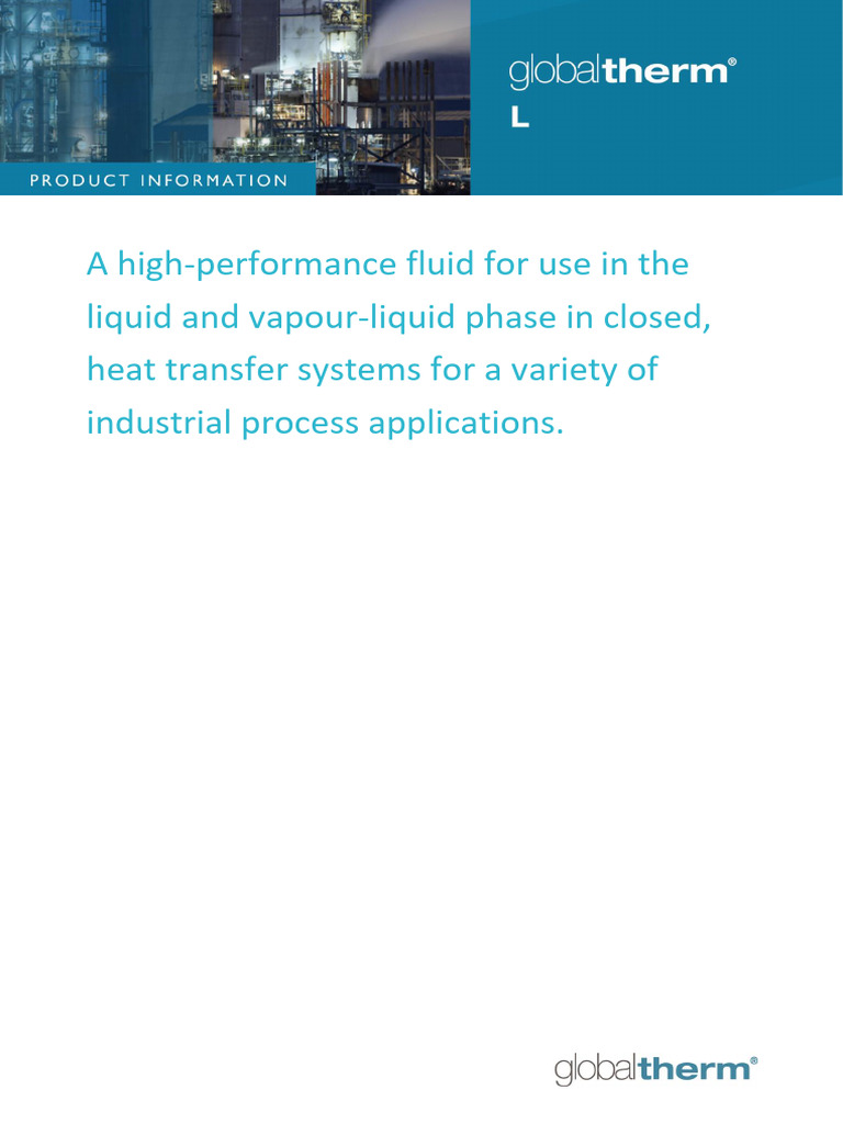 Globaltherm L Product Information Sheet | PDF | Heat Transfer | Coolant