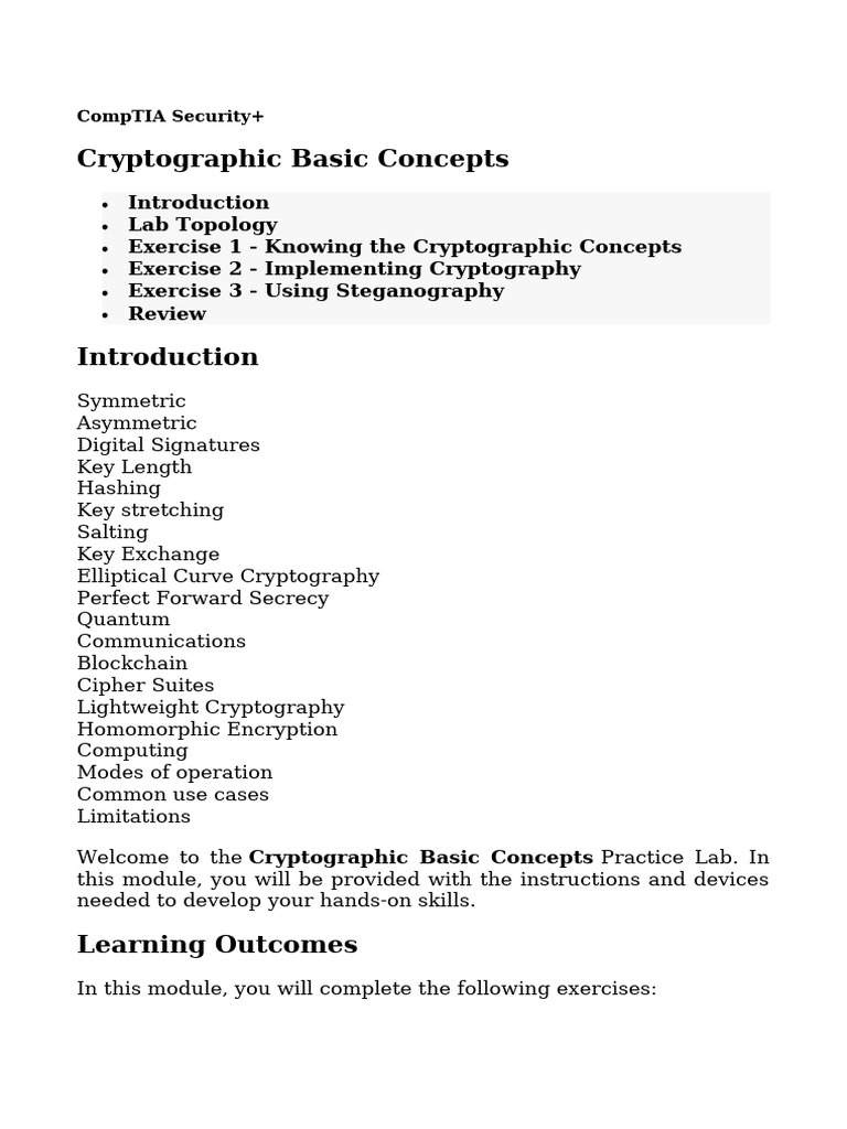 29 Cryptographic Basic Concepts | PDF | Key (Cryptography) | Public Key ...