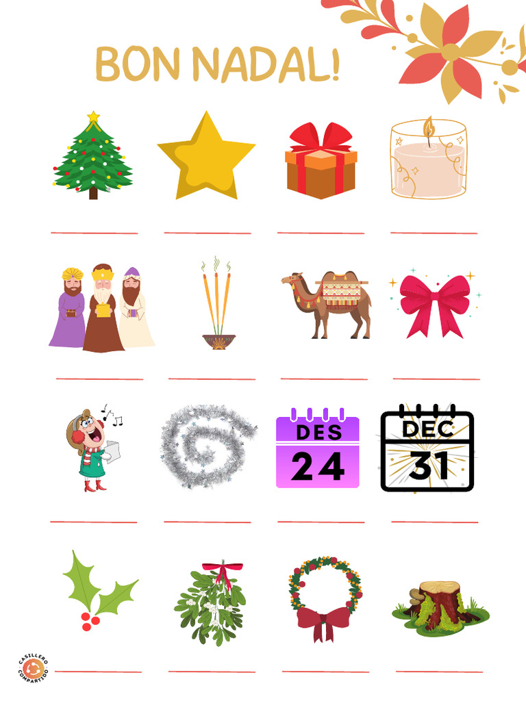 Vocabulari Nadal Casillero Compartido | PDF