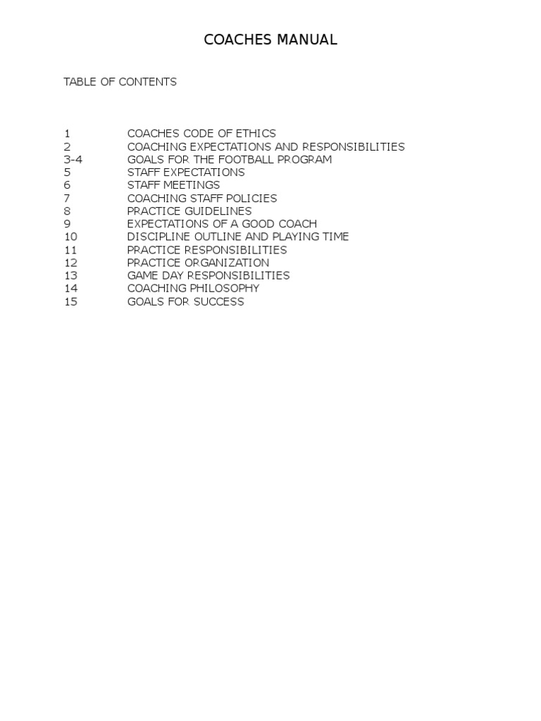 Coaches Manual Pdf Leadership Quarterback