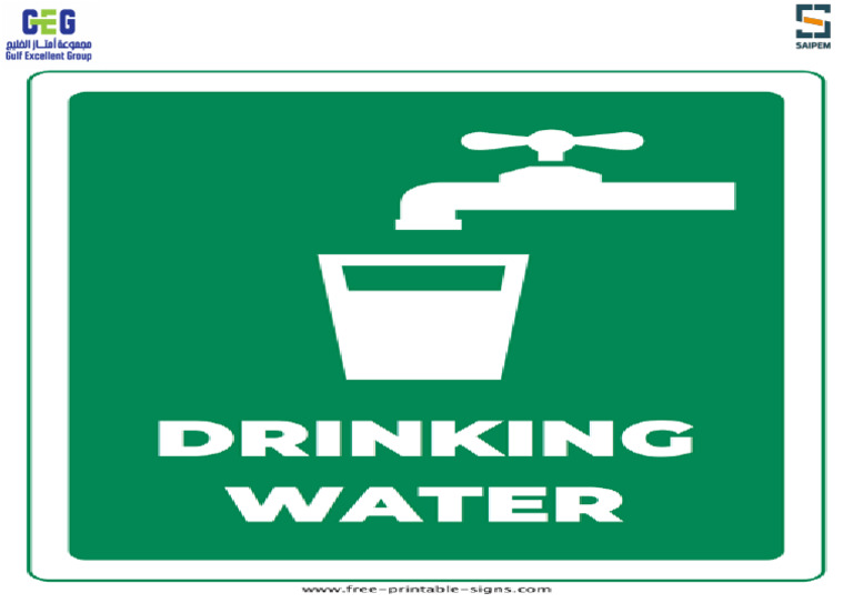 New Drinking Water Signage | PDF