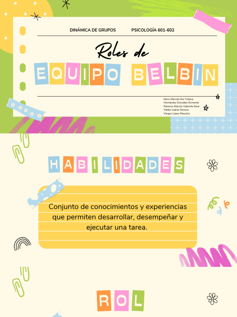 Roles y Personalidades en Equipos Belbin | PDF