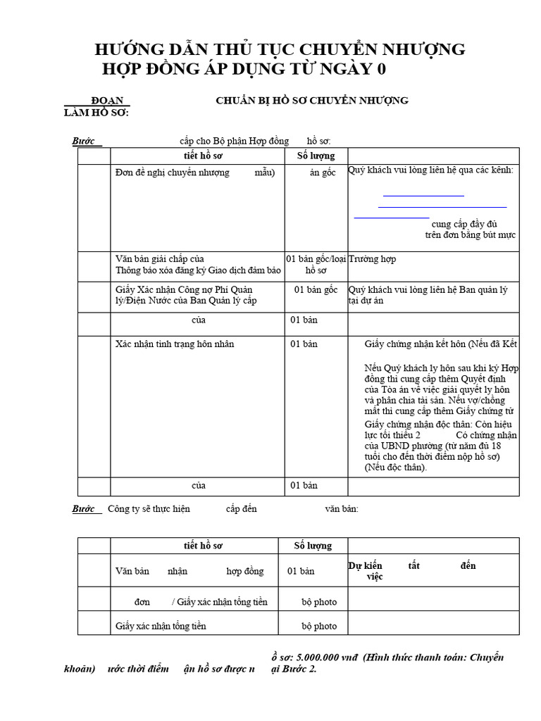 ANGIA - HƯỚNG DẪN - QUY TRÌNH THỰC HIỆN THỦ TỤC CHUYỂN NHƯỢNG CÔNG CHỨNG HĐMB - 010824 | PDF