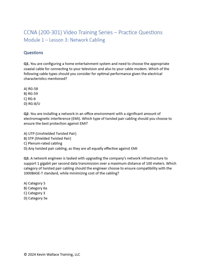 Network Cabling Best Practices | PDF | Computer Network | Information ...