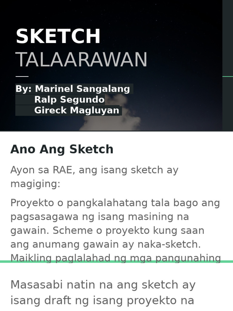Group3 (Sketch at Talaarawan) | PDF