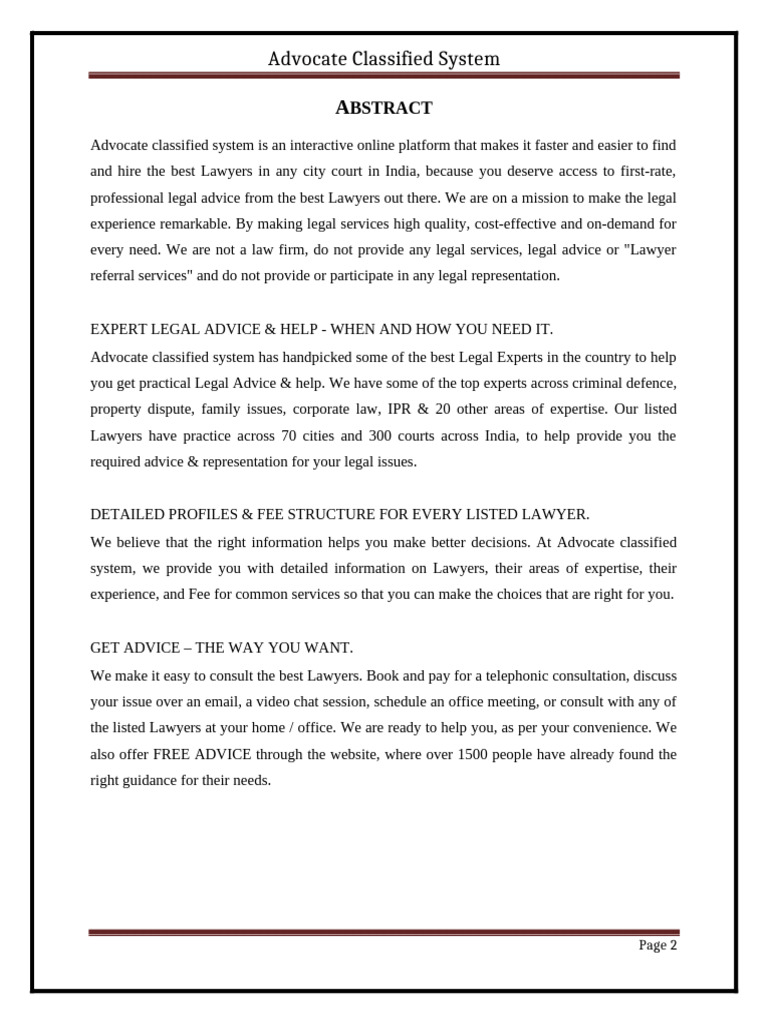 Advocate Classified System | PDF | Lawyer | Information Technology