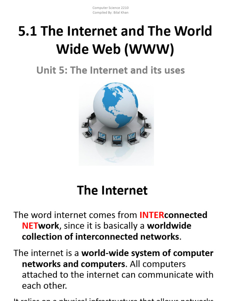 Internet vs. World Wide Web Explained | PDF | World Wide Web | Internet ...
