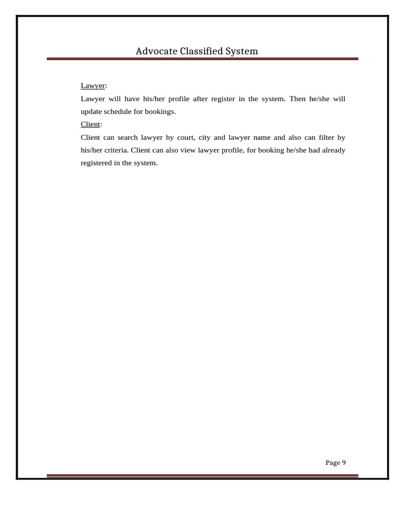 Advocate Classified System 3 | PDF