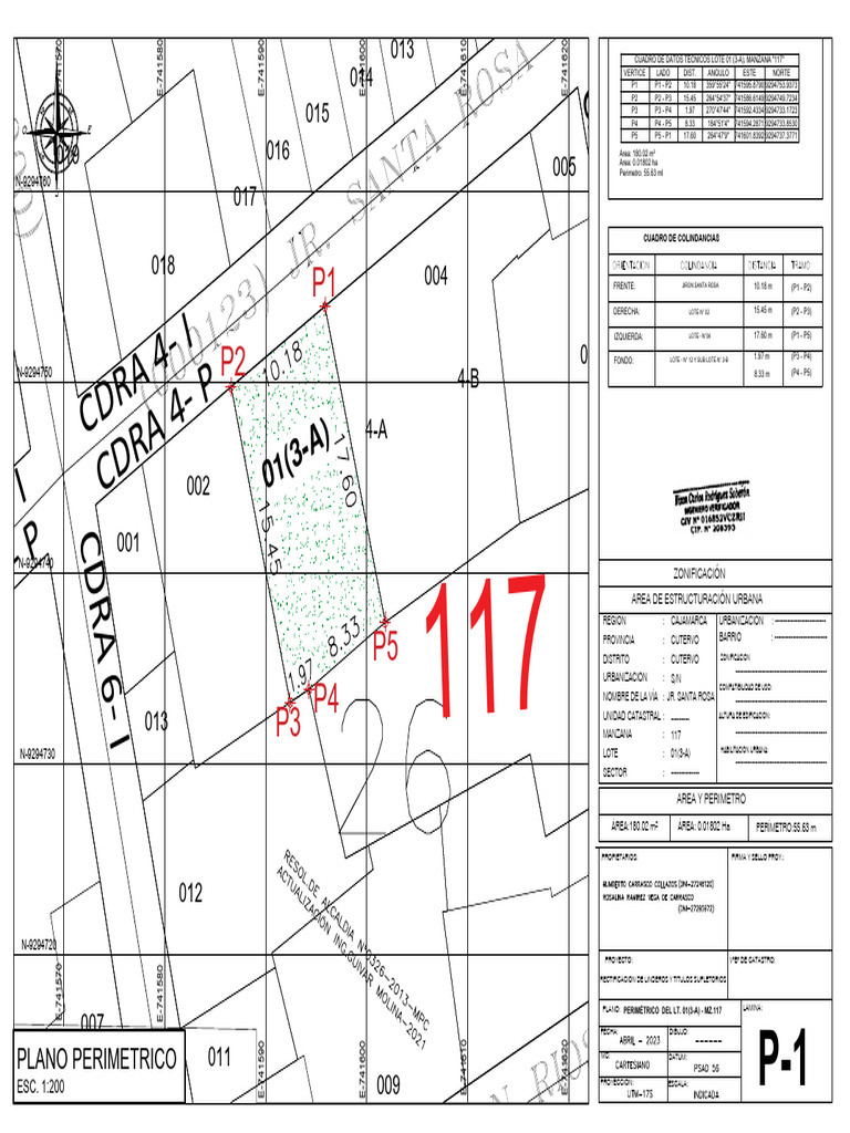 Plano Perimetrico | PDF