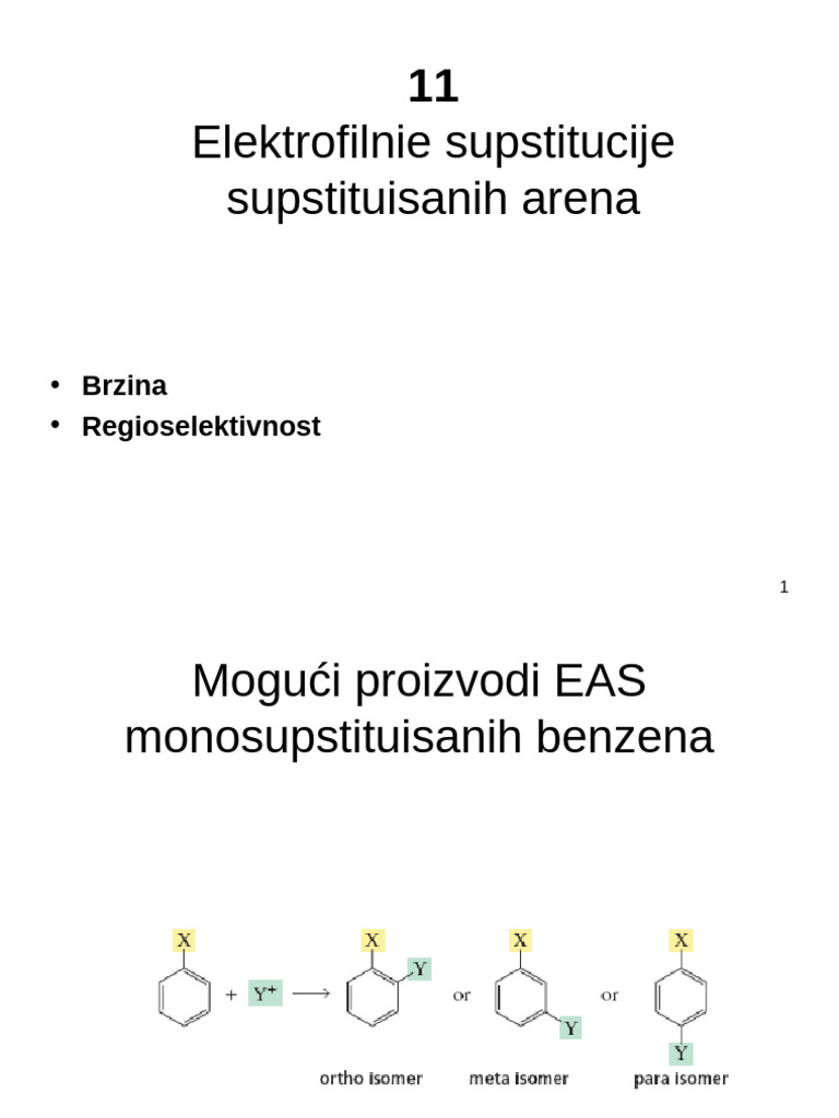 11 Regioselektivnost EAS 17 | PDF