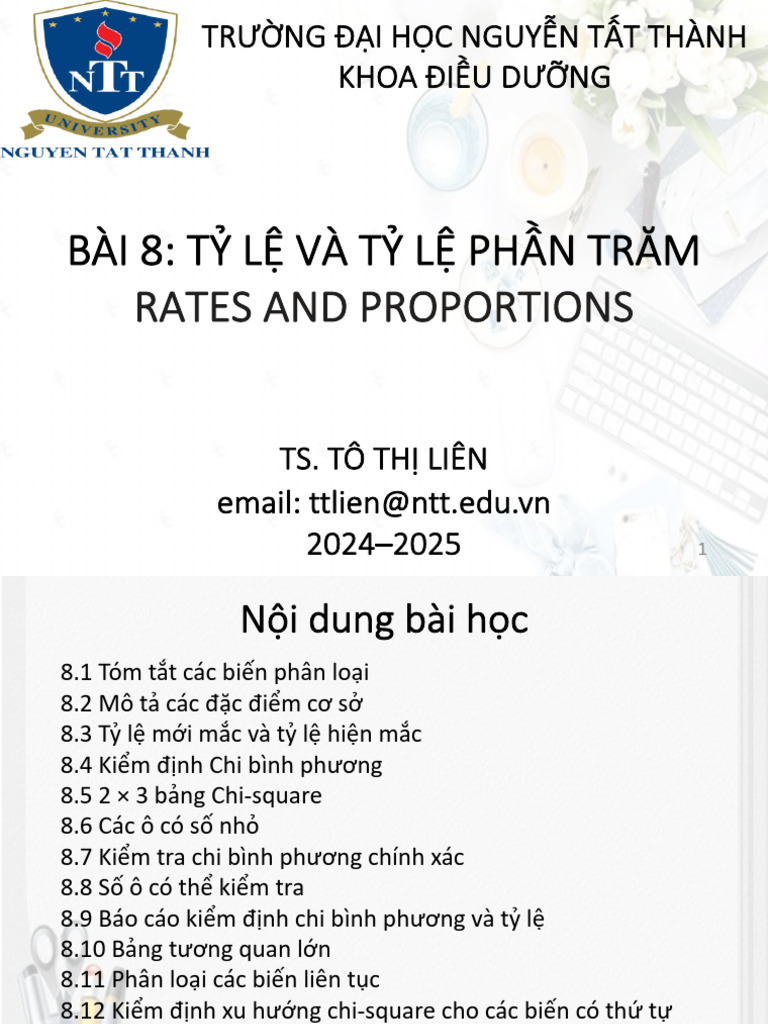 Thống kê y học - Ths ĐD - Bài 6 - 2 | PDF