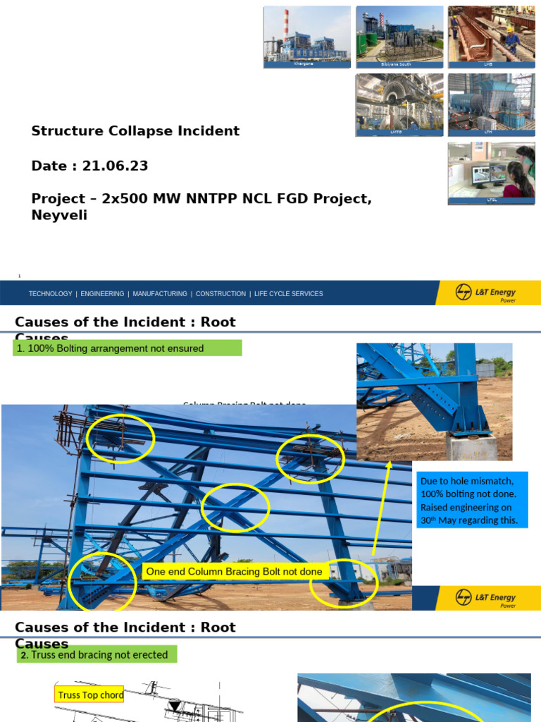 Causes of the Collapse Incident | PDF | Truss | Structural Engineering