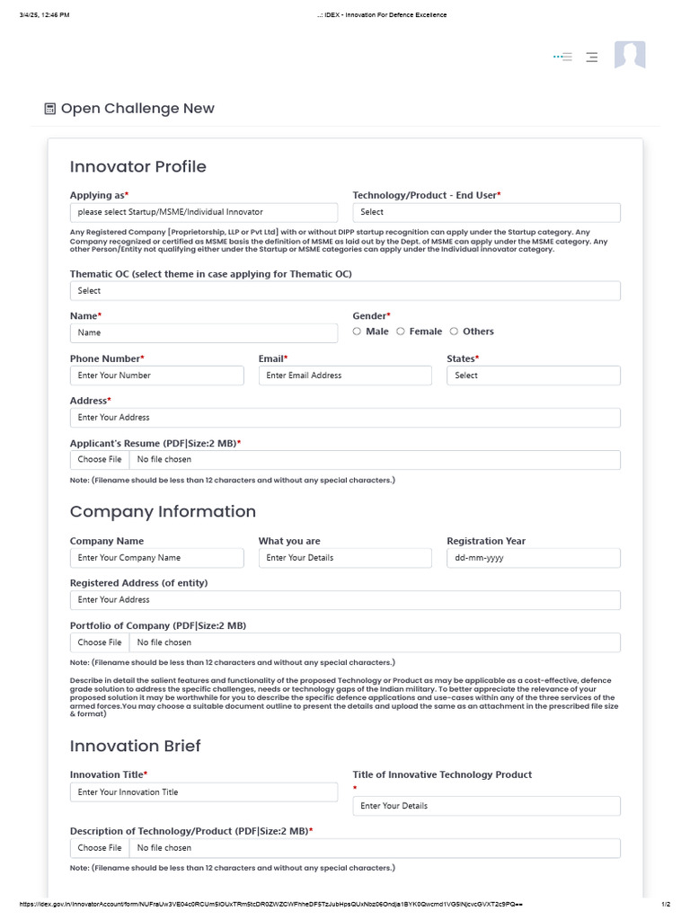 IDEX - Innovation For Defence Excellence | PDF | Computing