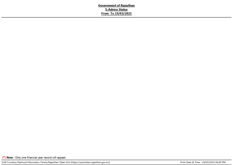 E Advice Status | PDF