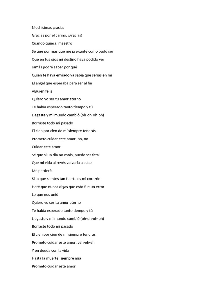Cuidar Nuestro Amor David Bisbal Pdf
