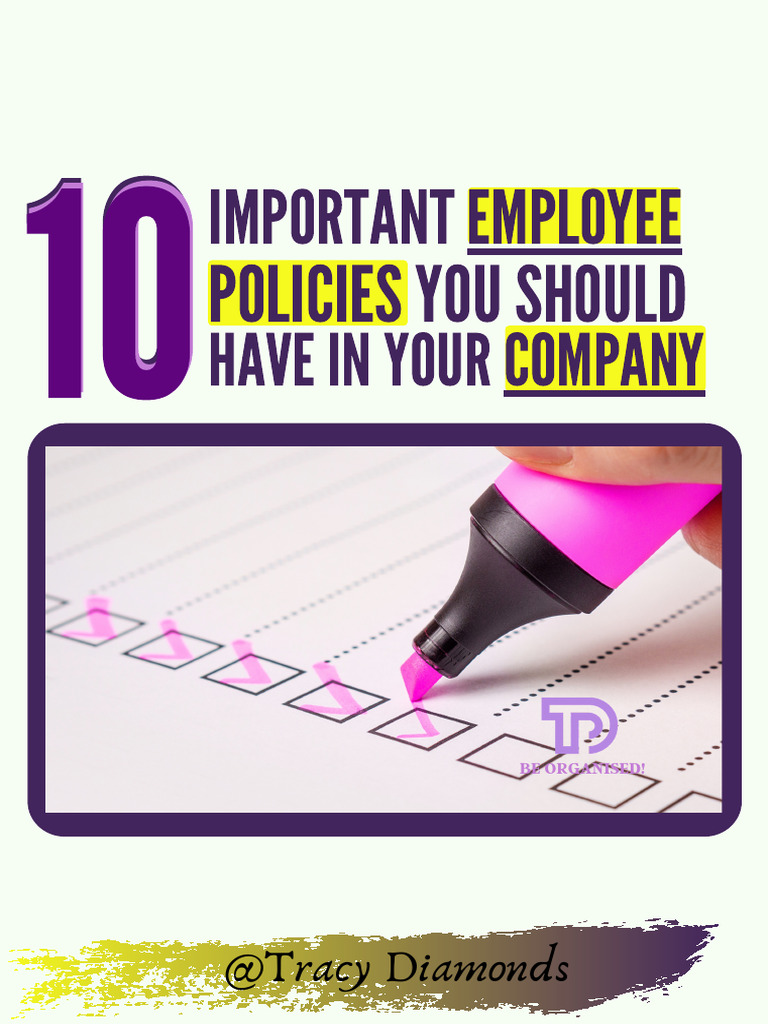 Essential Employee Policies for SMEs | PDF | Employment | Salary