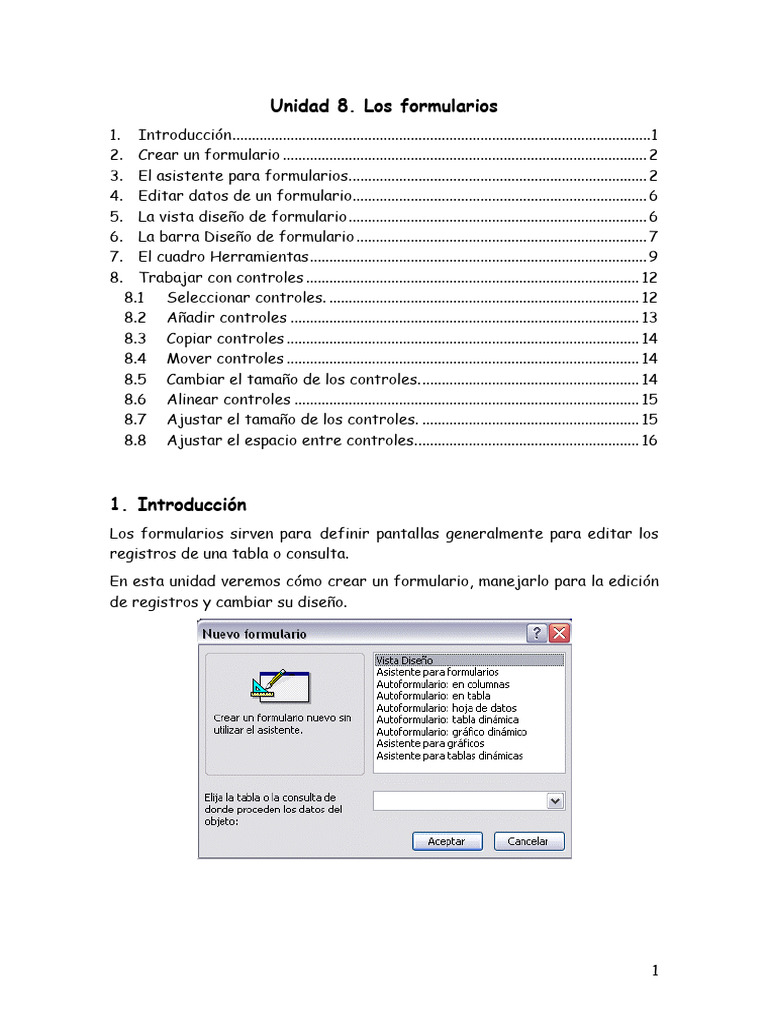 Unidad8 Formularios | PDF | Botón (Computación) | Ventana (informática)