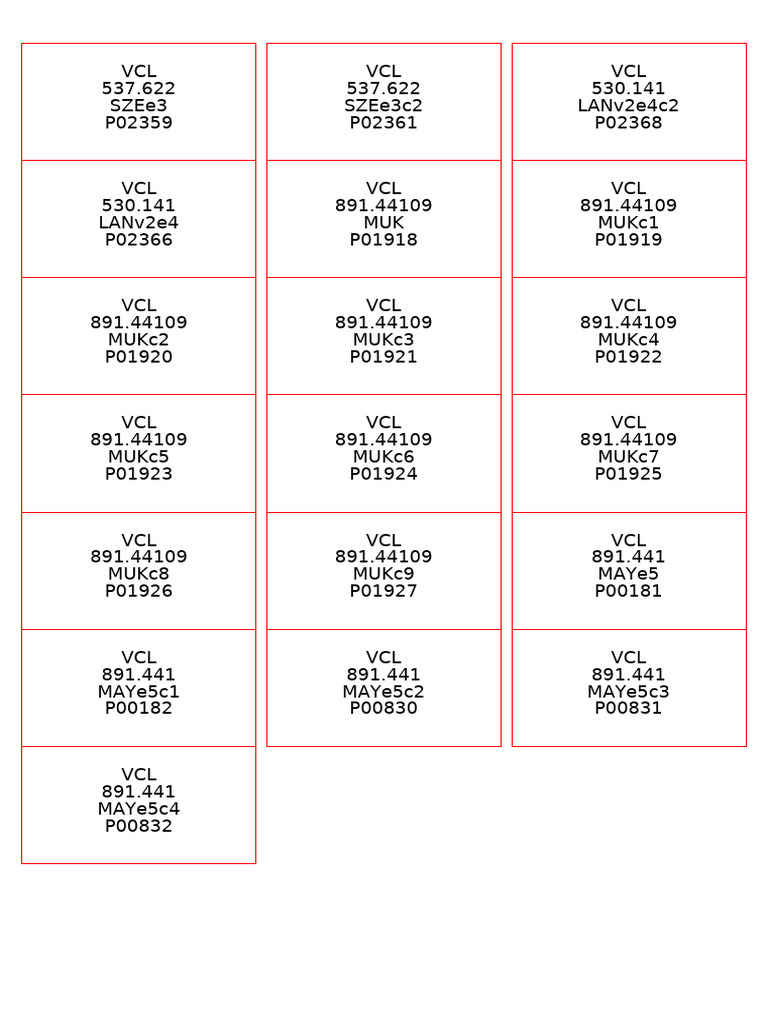 Label Batch 890 | PDF