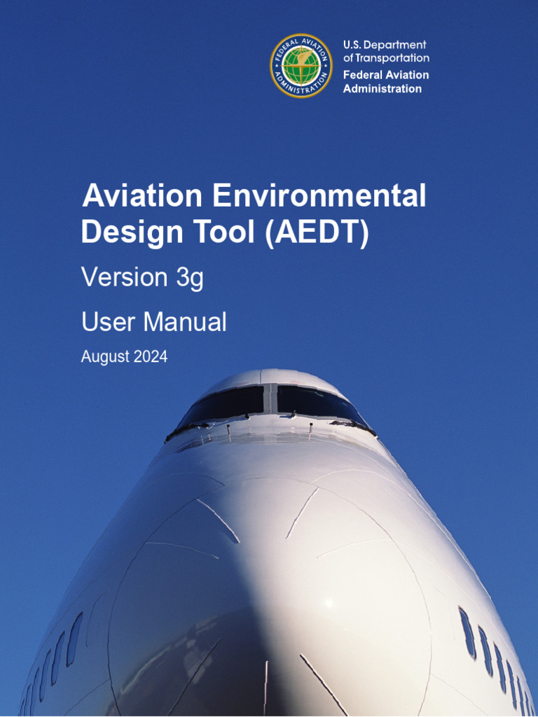 AEDT 3g User Manual for Aviation | PDF