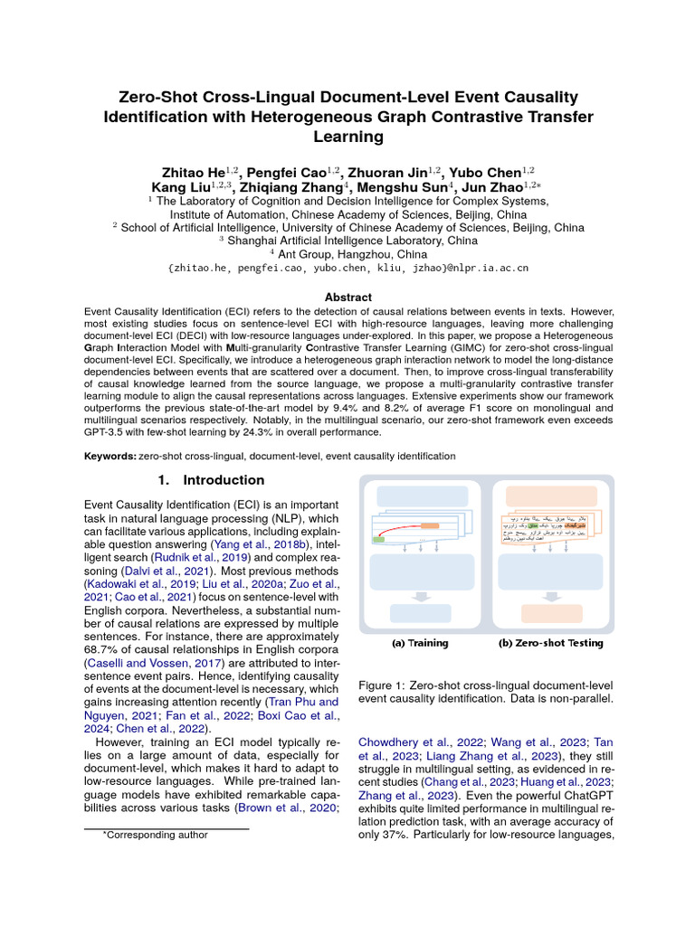 Zero-Shot Cross-Lingual Document-Level Event Causality Identification with Heterogeneous Graph ...