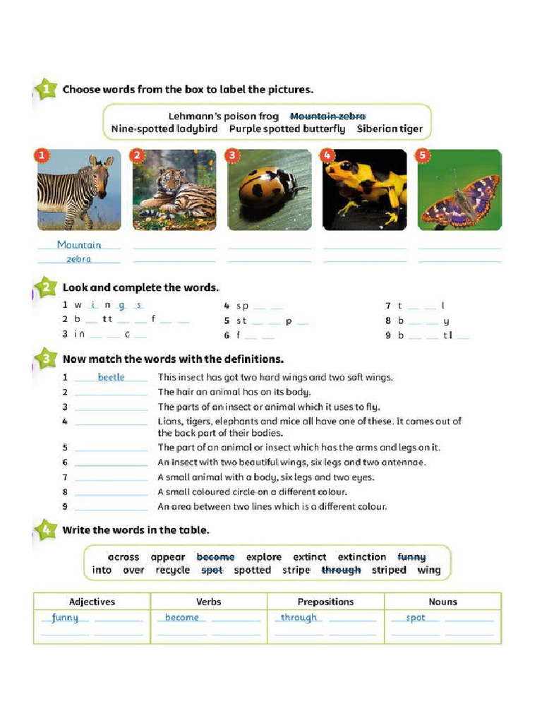 Repaso U7 Vocabulary | PDF