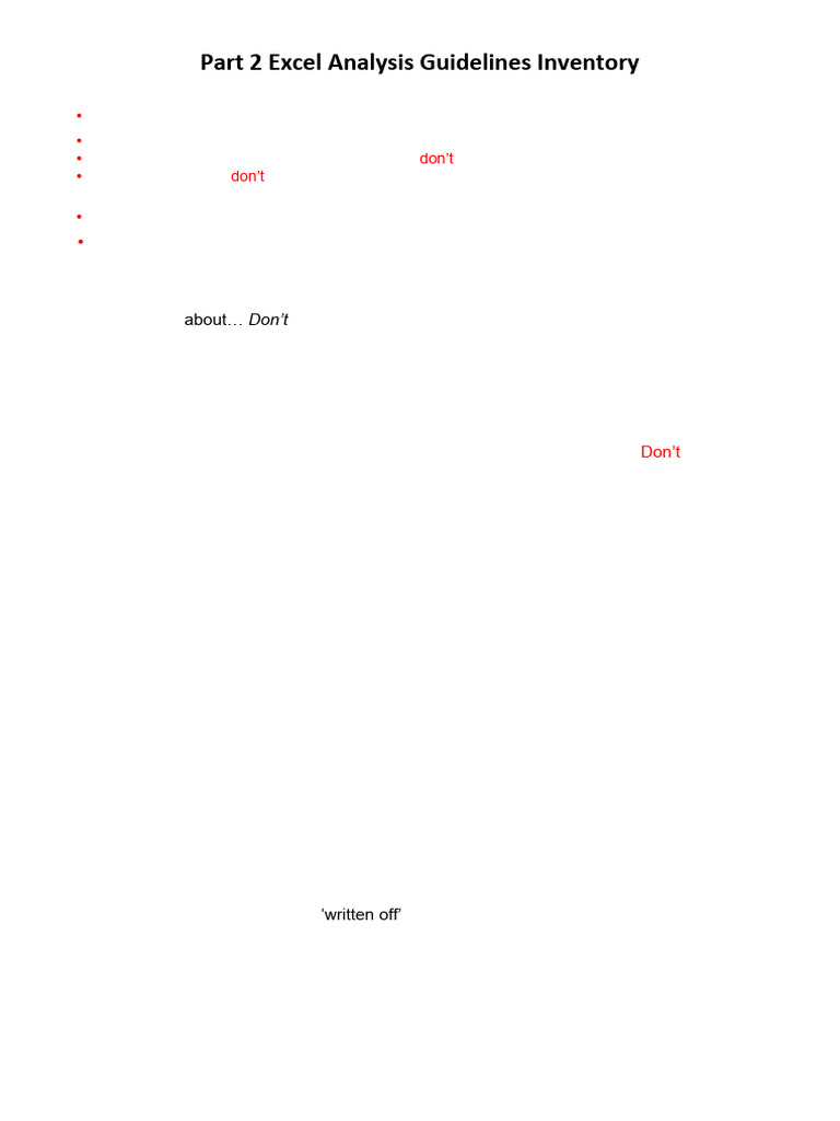 Skopos Inventory Guidelines | PDF | Inventory