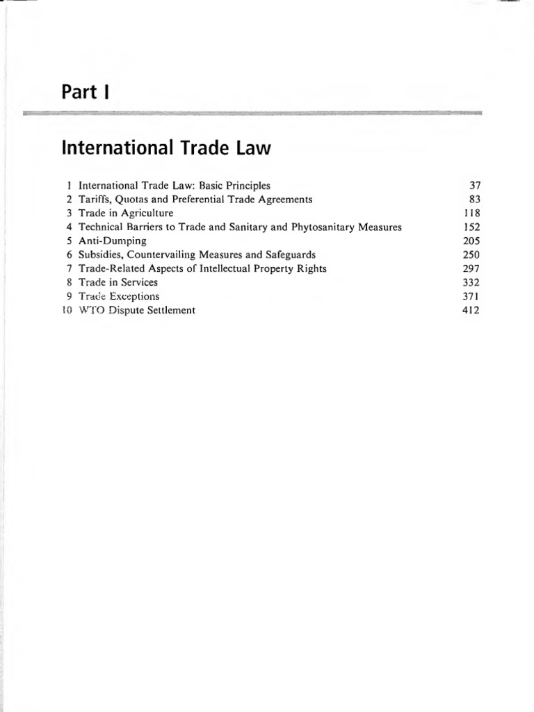 Non-Discrimination in Trade Law | PDF | Most Favoured Nation | World ...