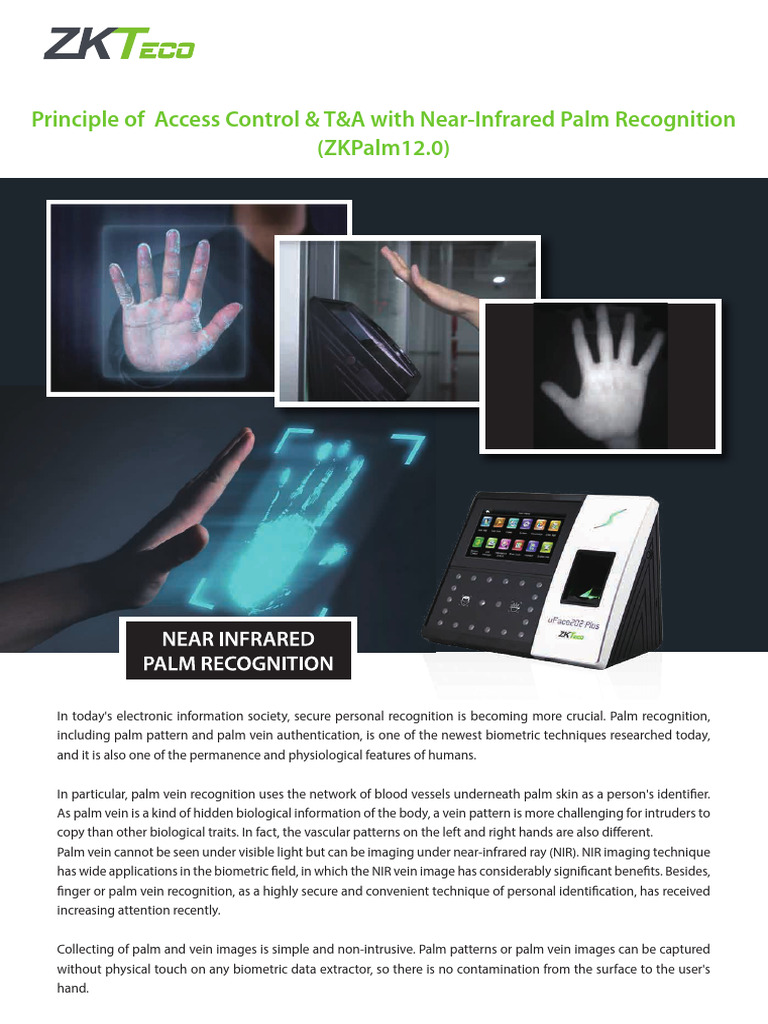 Near-Infrared Palm Vein Recognition | PDF | Biometrics | Infrared