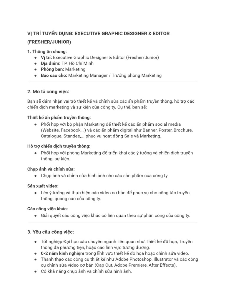 Executive Graphic Designer Editor | PDF