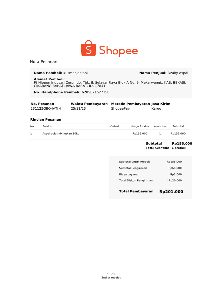 Invoice 2224107114 | PDF