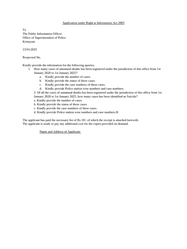 Jasir Rti Draft | PDF