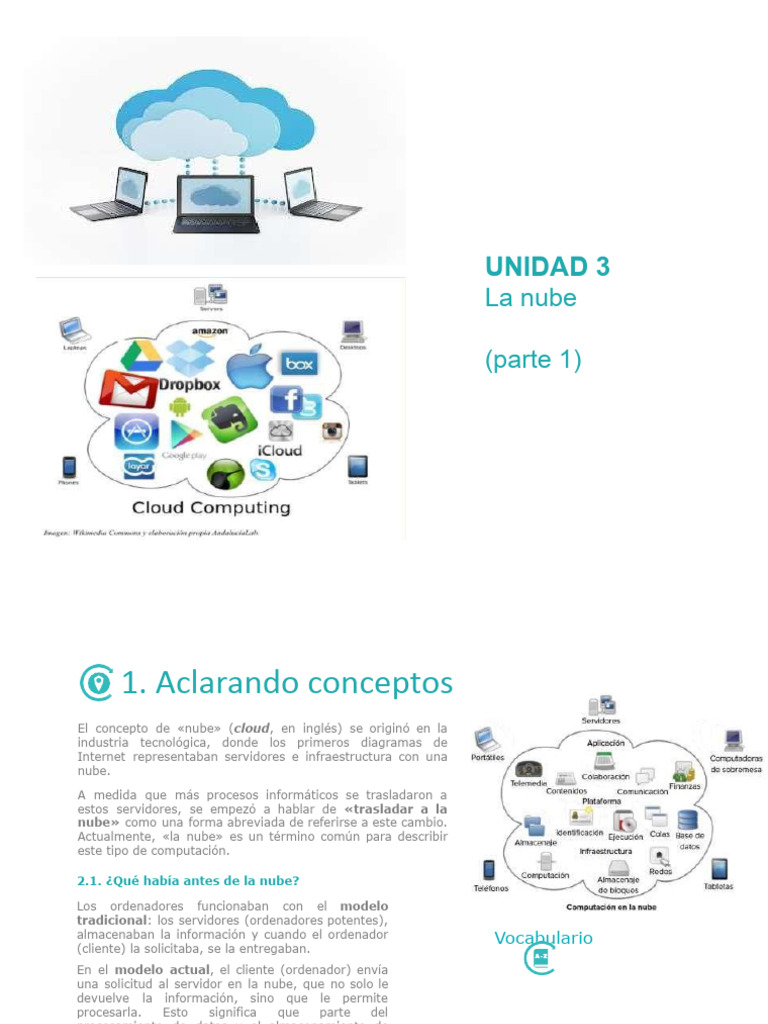 Introducción al Cloud Computing y Tipos de Nube | PDF | Computación en la nube | Servidor ...