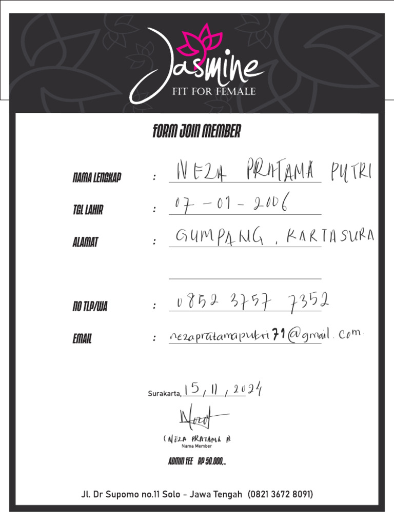 Form Join Member - 241115 - 120329 | PDF