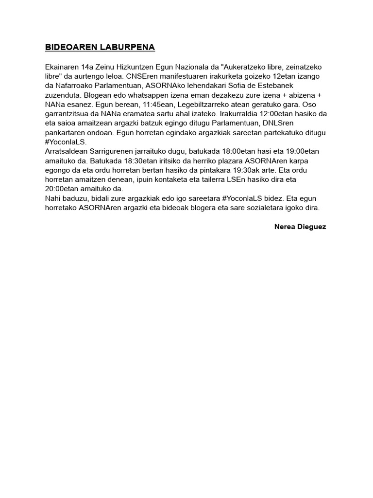 Nerea Dieguez Duque - Ulermena 1 | PDF