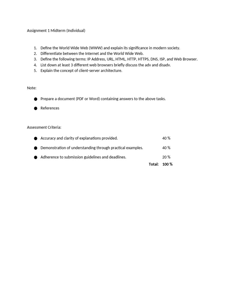 Assignment 1 Midterm Web Programming | PDF