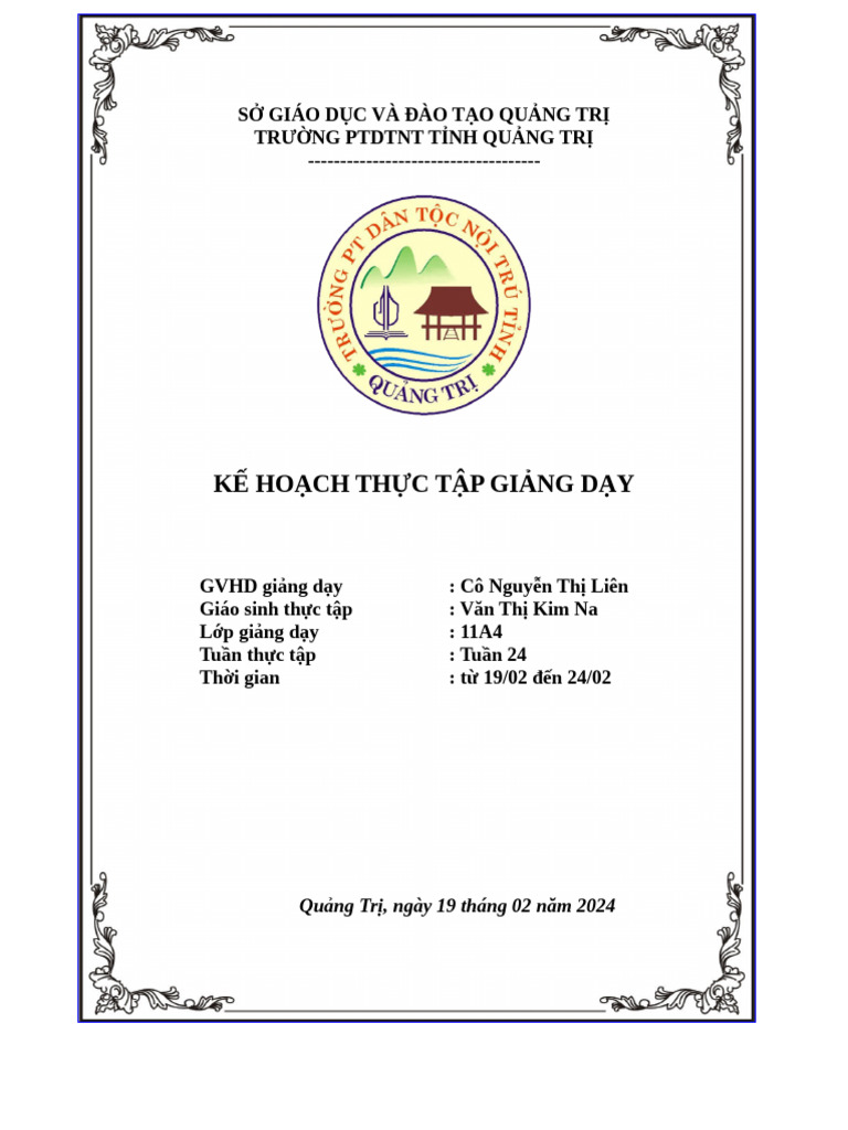 KHGD Tuần 24 | PDF